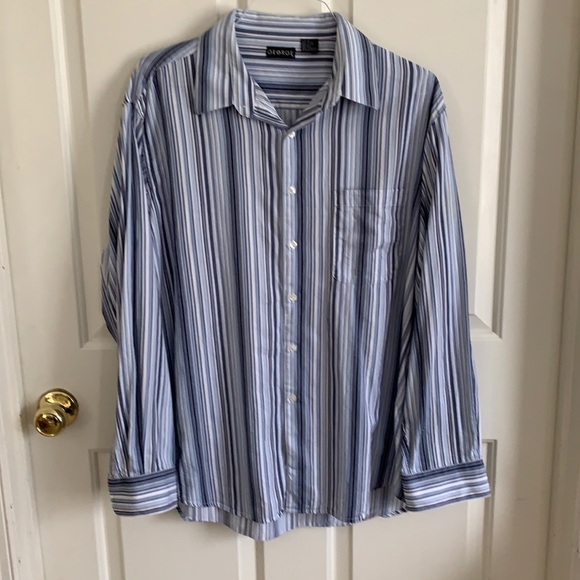 George | Shirts | George Mens Long Sleeved Button Down Shirt | Poshmark